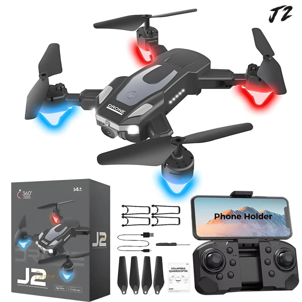 J2 Professional Drone With Dual HD Camera Obstacle Avoidance One-key T ...