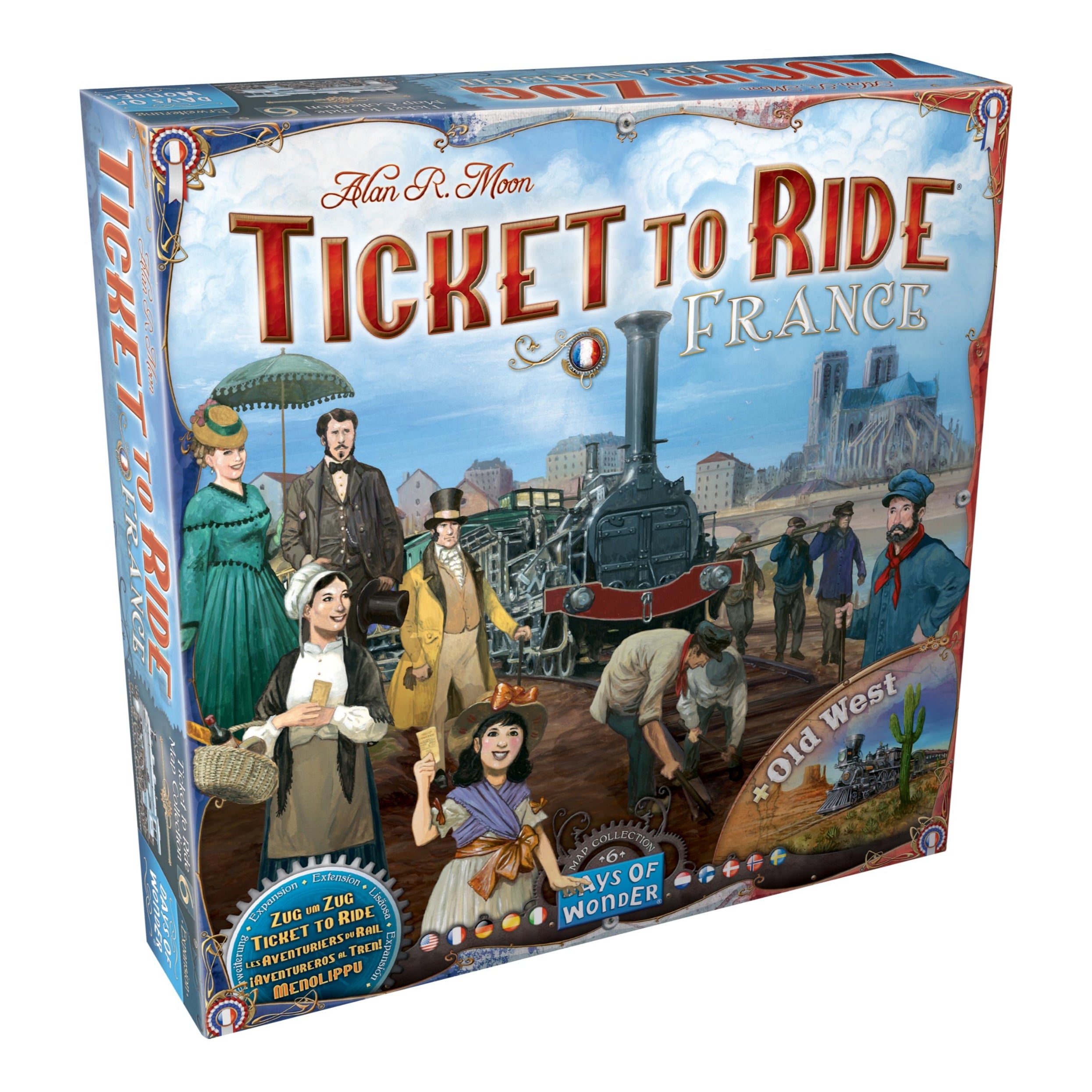 Asmodee Ticket to Ride France + Old West Board Game Expansion – SATYAM ...